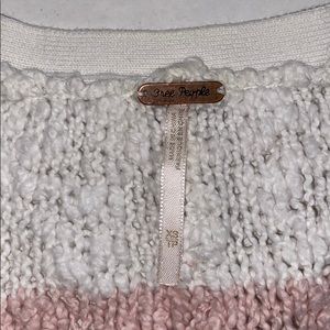 Free People | Sweaters | Free People Sweater Pink And White Size Xs ...
